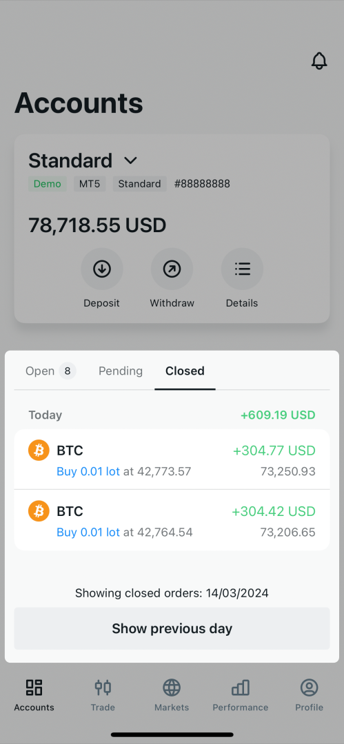 Trading history – Exness Help Center