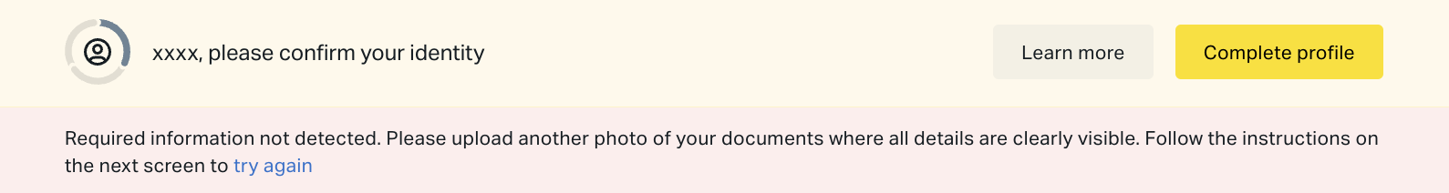Document verification status – Exness Help Center